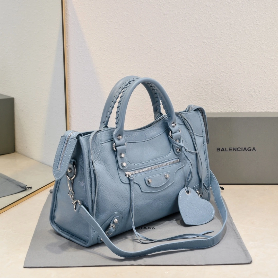 Economical Balenciaga 2024 Lie City Vintage Motorcycle Bag
