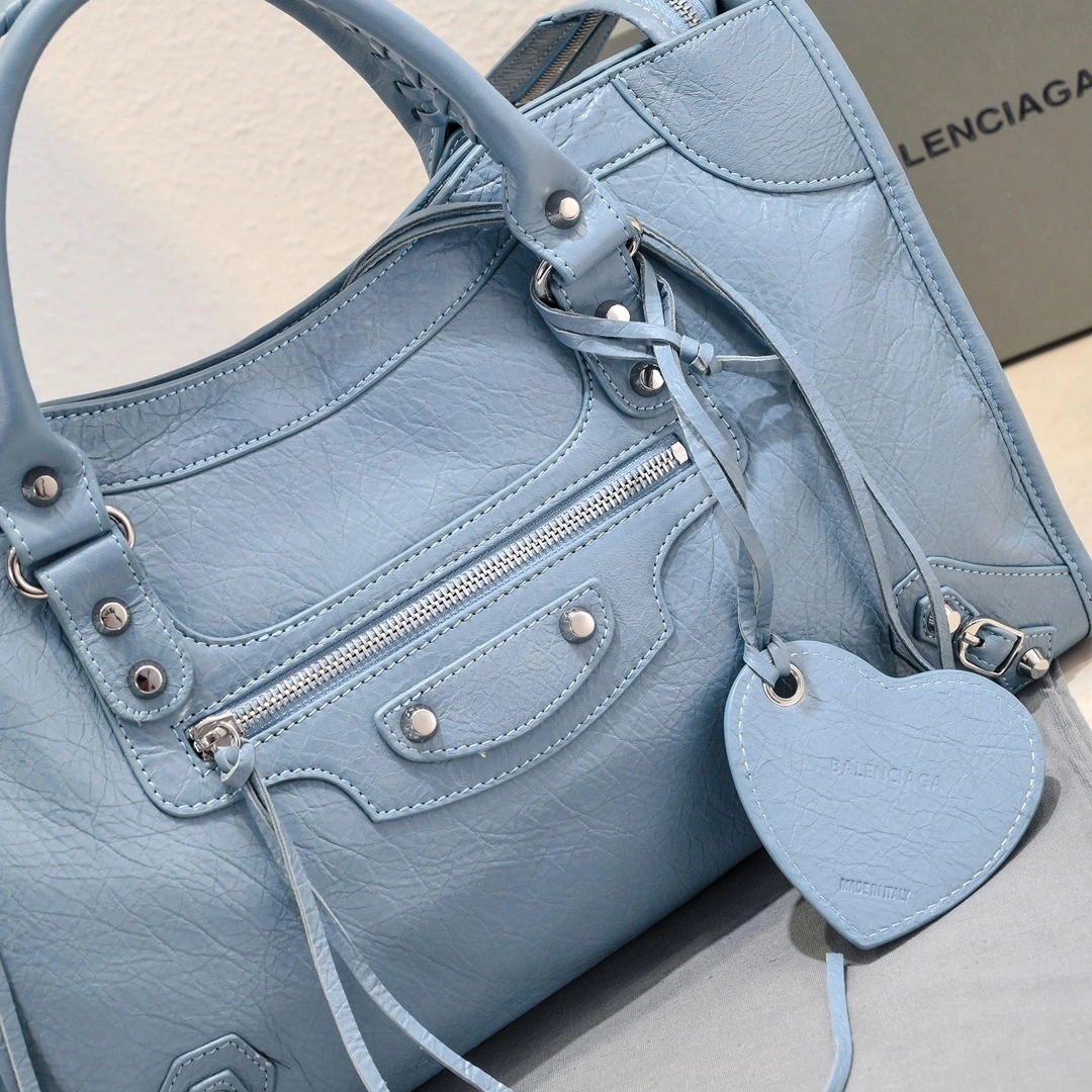 Economical Balenciaga 2024 Lie City Vintage Motorcycle Bag