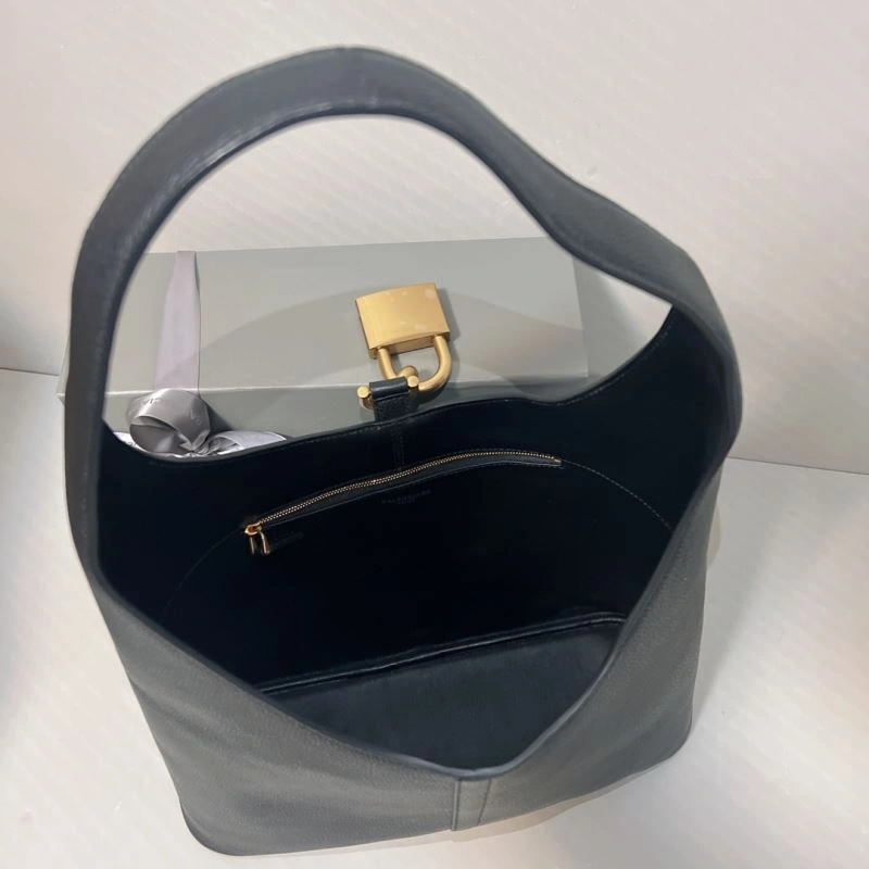 Low-cost Balenciaga 2024 Lock Ornament Minimalist Hobo Bag
