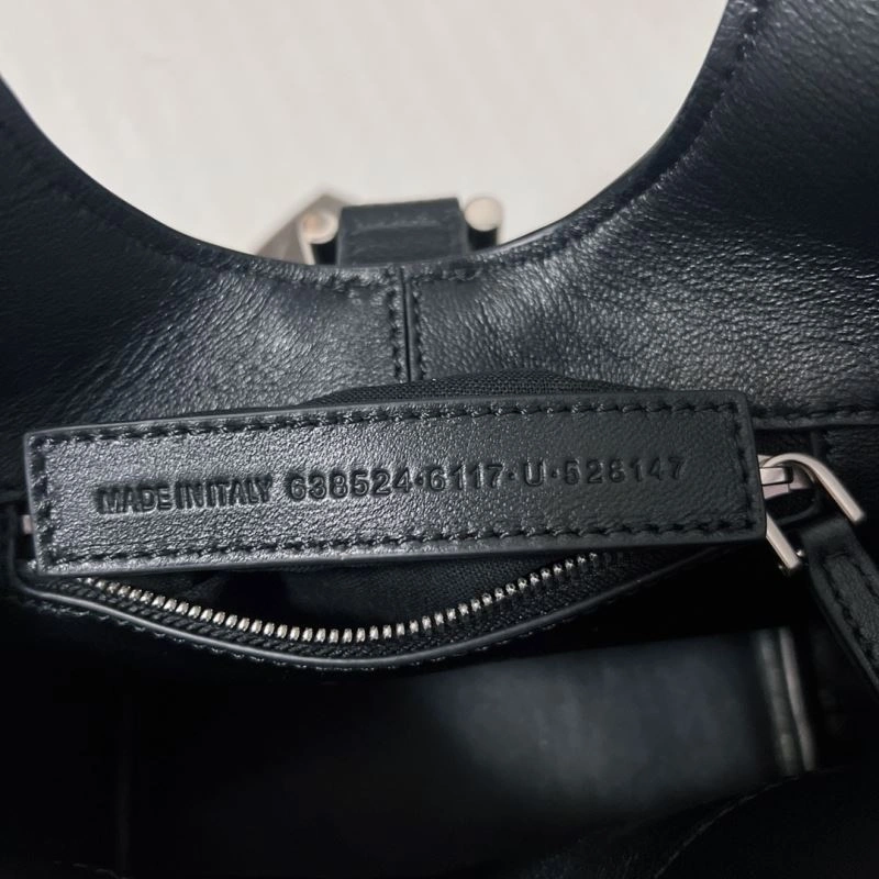 Economical Balenciaga 2024 Locker Hobo Bag with Oversized Lock Decoration
