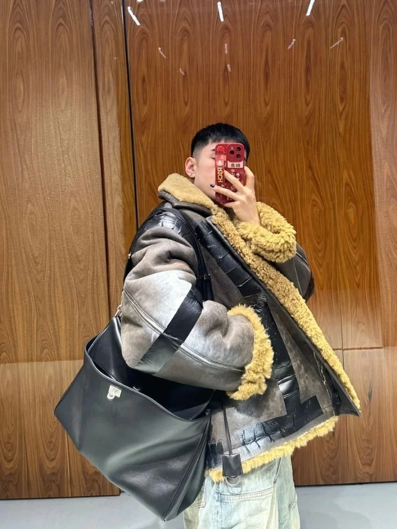 Low-cost Balenciaga 2025 Mens Classic Black Rodeo Messenger Bag
