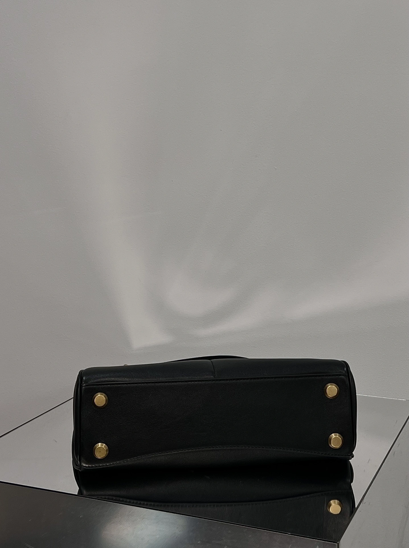 Perfect replica Balenciaga 24S Black Gold Slouchy Handbag - Bold Elegance Redefined