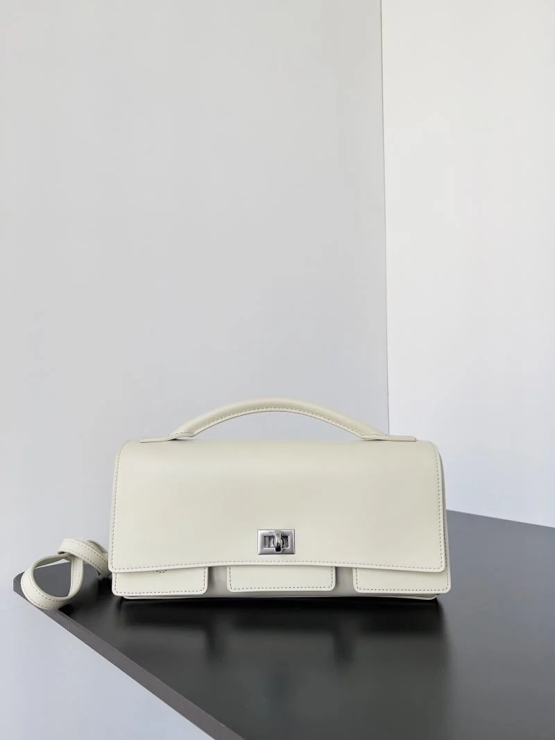 Balenciaga Air Series Soybean Clutch with Detachable Strap