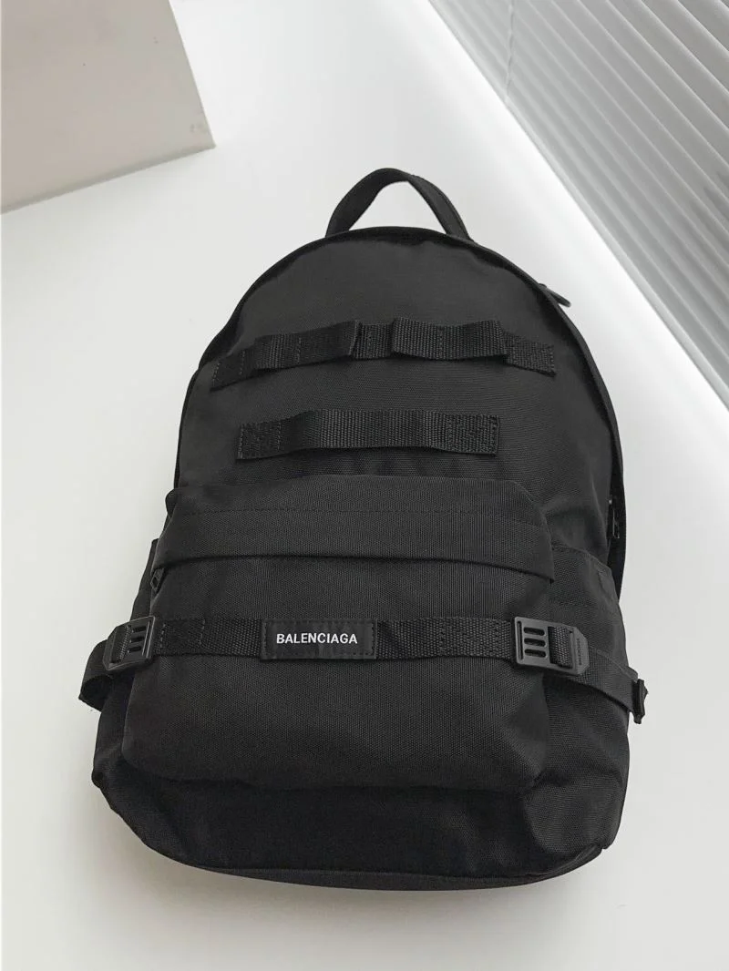Balenciaga Army Black Waterproof Nylon Multi-Use Backpack