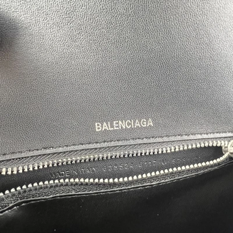 Mirror quality Balenciaga BB Monogram Hourglass Bag in Old Flower Brown