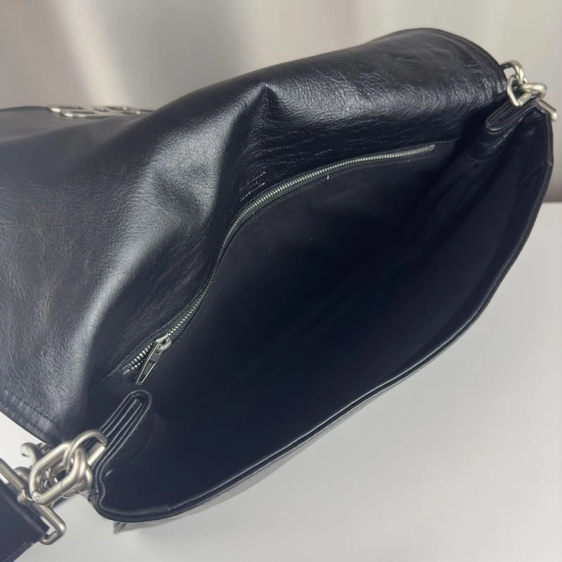 High accuracy Balenciaga BB Soft Large Black Underarm Bag with Chain Strap