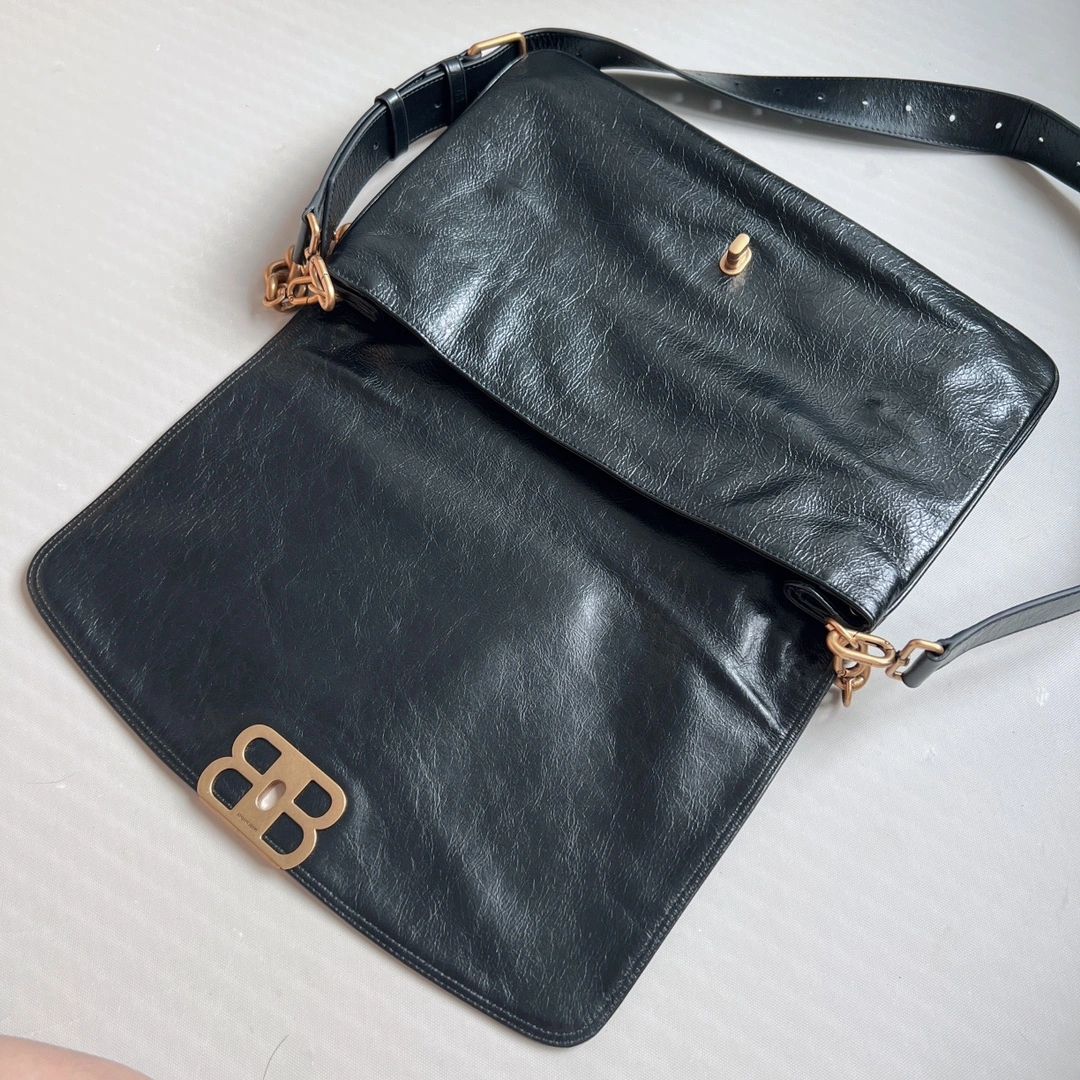 High fidelity Balenciaga BB Soft Series Large Chain Underarm Bag - Fall 2023