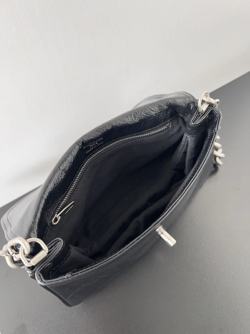Brand-authenticated Balenciaga BB Solt Peach Lambskin Crossbody Bag 23Fall