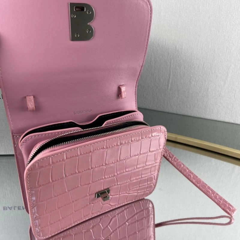 Exact replica Balenciaga Barbie Pink Crocodile Big B Tofu Bag