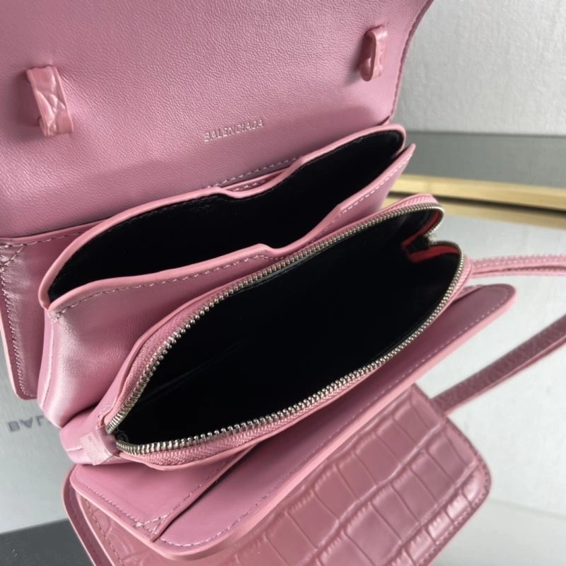 Exact replica Balenciaga Barbie Pink Crocodile Big B Tofu Bag
