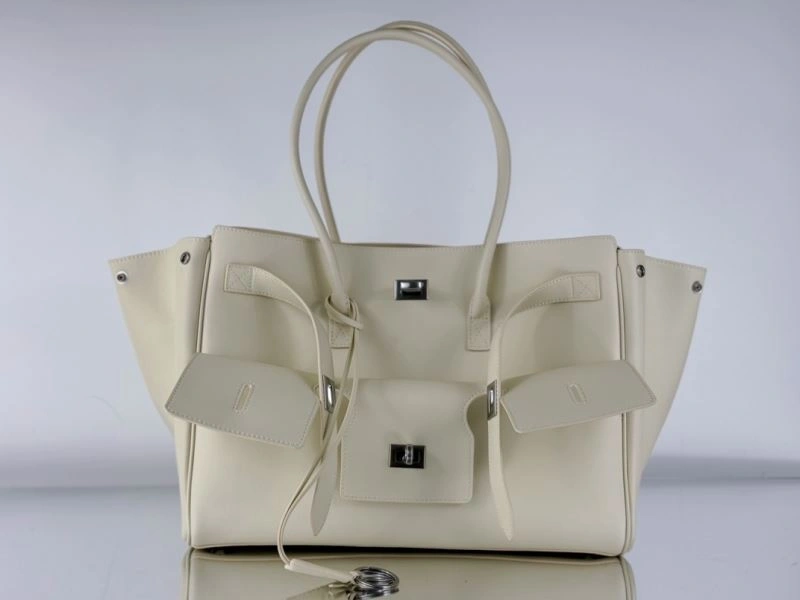 1:1 copy Balenciaga Bel-Air Oversized Minimalist Calfskin Bag with Square Lock
