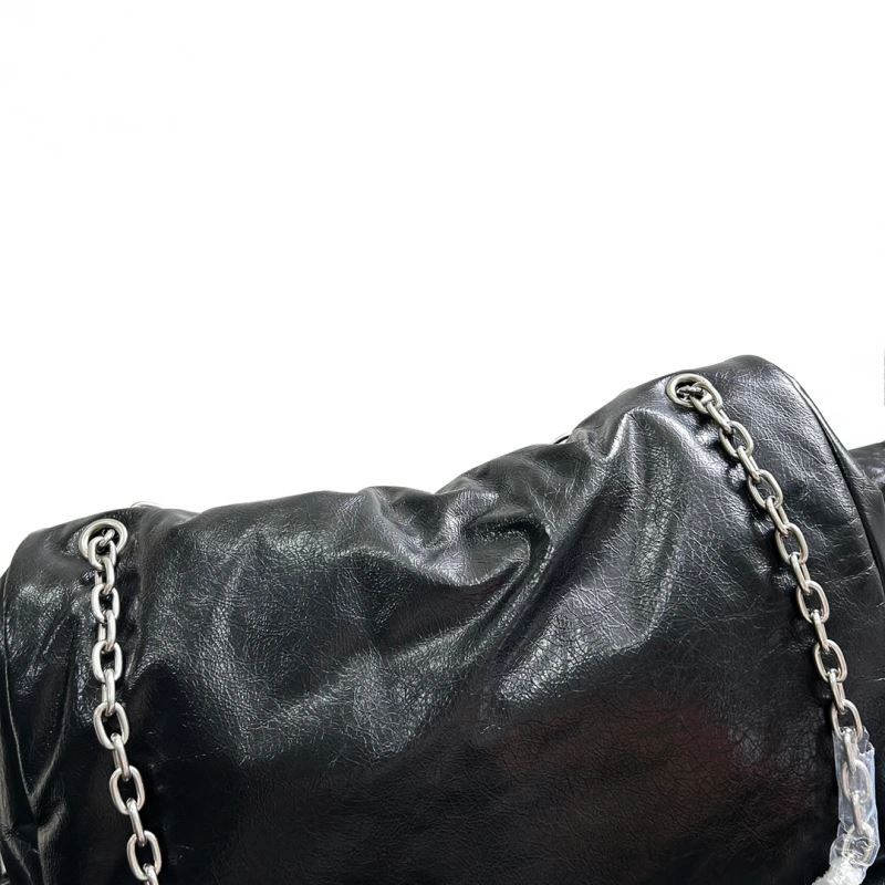 Legit Balenciaga Big Black Silver Monaco Soft Calfskin Bag - Fashion Essential