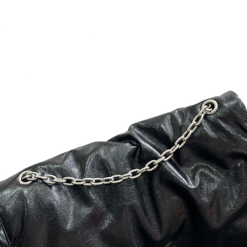 Legit Balenciaga Big Black Silver Monaco Soft Calfskin Bag - Fashion Essential