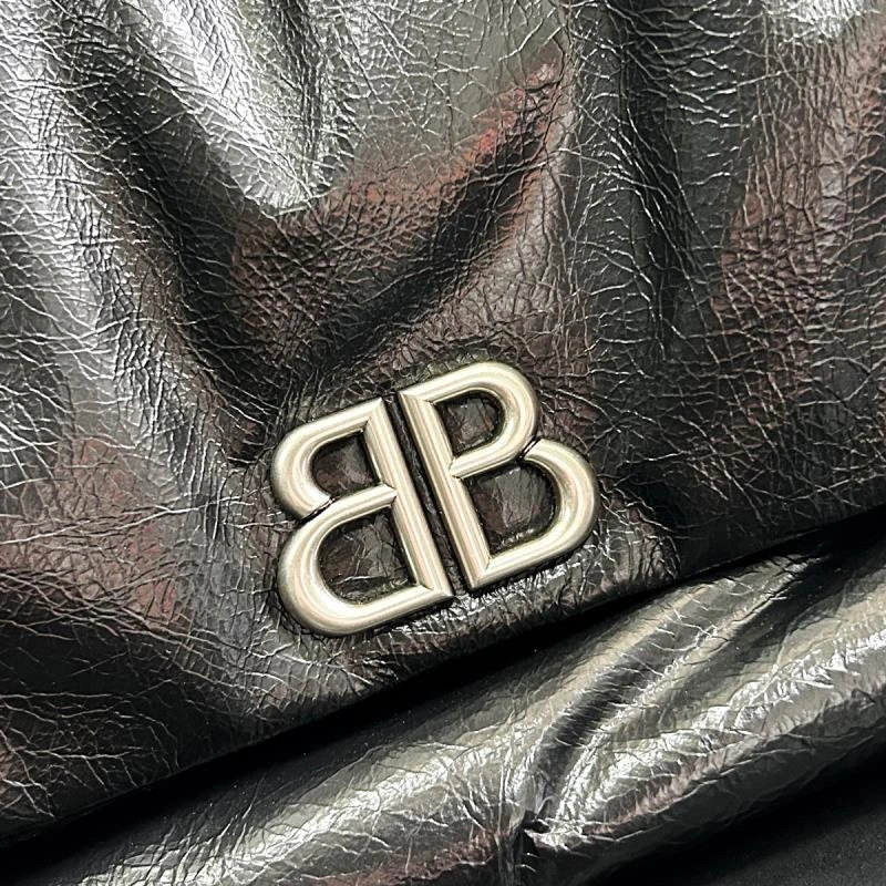 Legit Balenciaga Big Black Silver Monaco Soft Calfskin Bag - Fashion Essential
