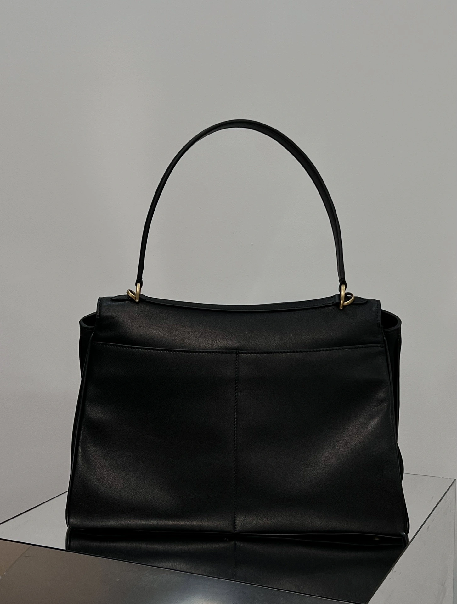 Top mirror Balenciaga Black Gold Series Medium Handbag - Rebel Chic Masterpiece