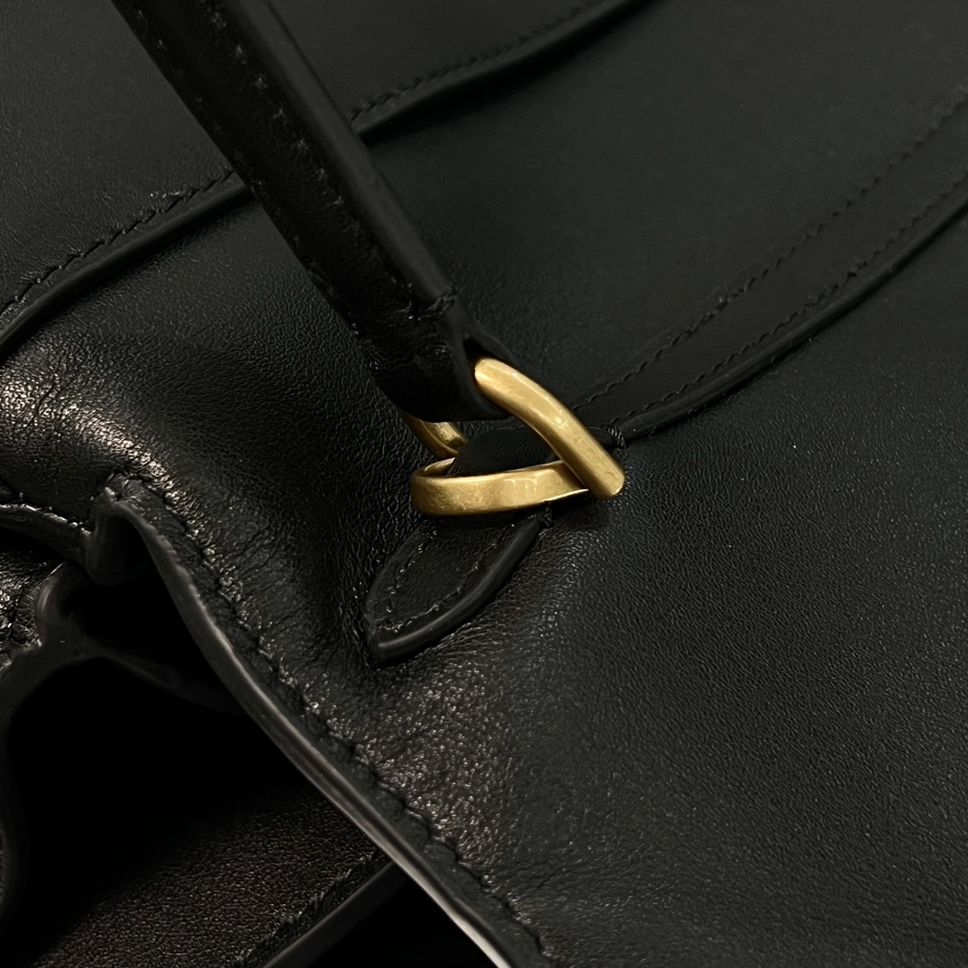 Top mirror Balenciaga Black Gold Series Medium Handbag - Rebel Chic Masterpiece