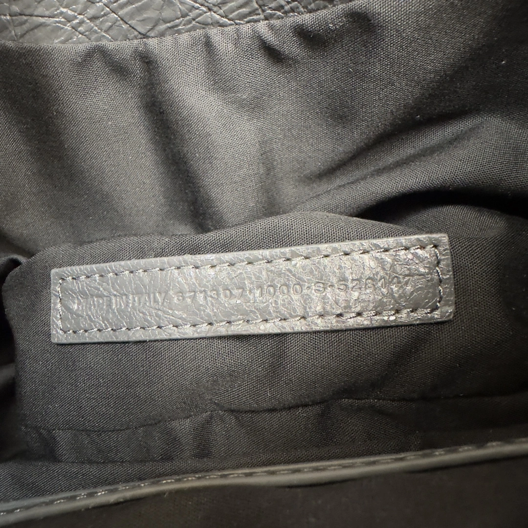 Inexpensive Balenciaga Black Le Cagole Half-Moon Underarm Bag in Lambskin