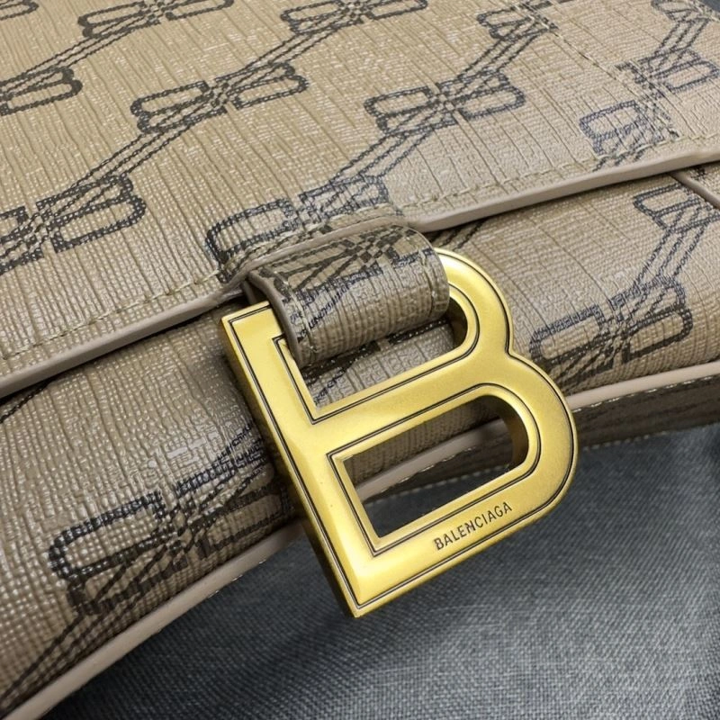 High accuracy Balenciaga Brown Crescent Hourglass Bag - S Size