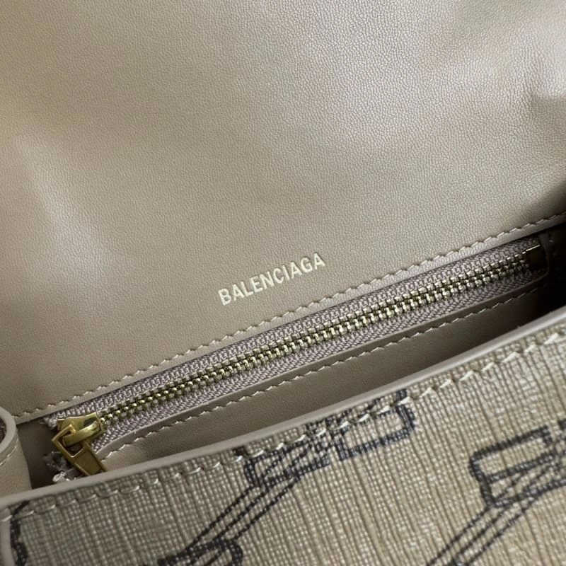 High accuracy Balenciaga Brown Crescent Hourglass Bag - S Size