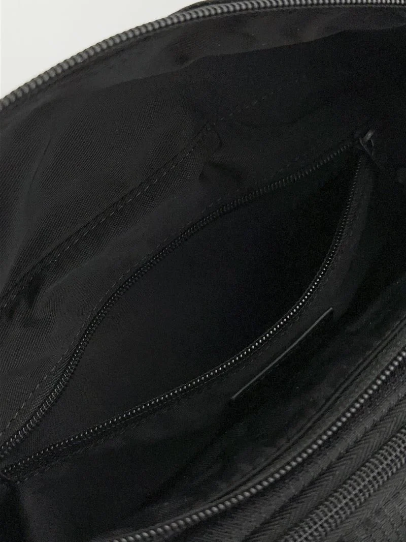 Top match Balenciaga Checkered Nylon Flap Buckle Waist Chest Bag