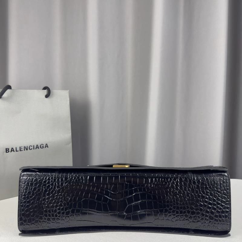 Brand-original Balenciaga Chic Crush Pleated Chain Bag - Large Crocodile Style