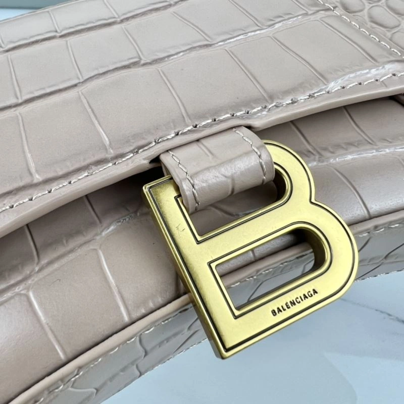 Precise copy Balenciaga Chic Hourglass Chain Crossbody Bag in Cowhide Leather