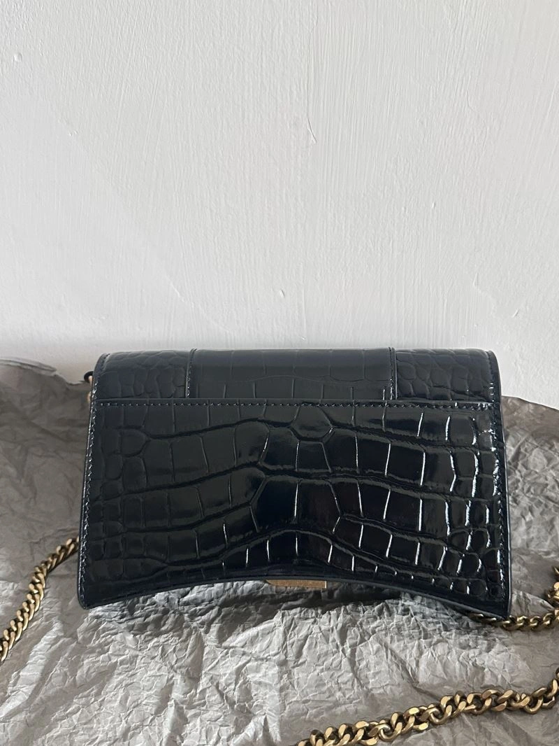 Affordable Balenciaga Chic Hourglass Crocodile Chain Bag - Versatile Elegance