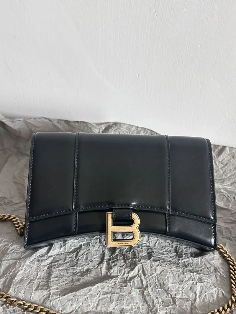 Budget-friendly Balenciaga Chic Hourglass Sand Timer Bag - Pink Gold Crocodile WOC