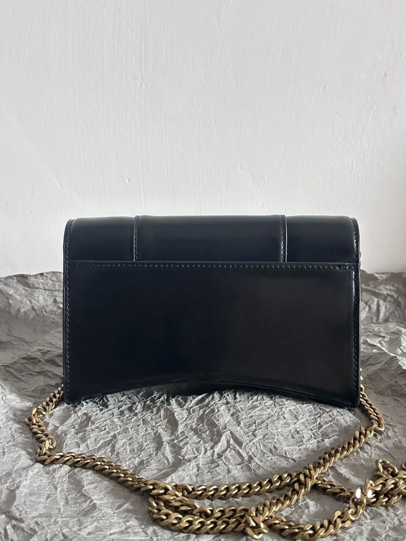 Budget-friendly Balenciaga Chic Hourglass Sand Timer Bag - Pink Gold Crocodile WOC