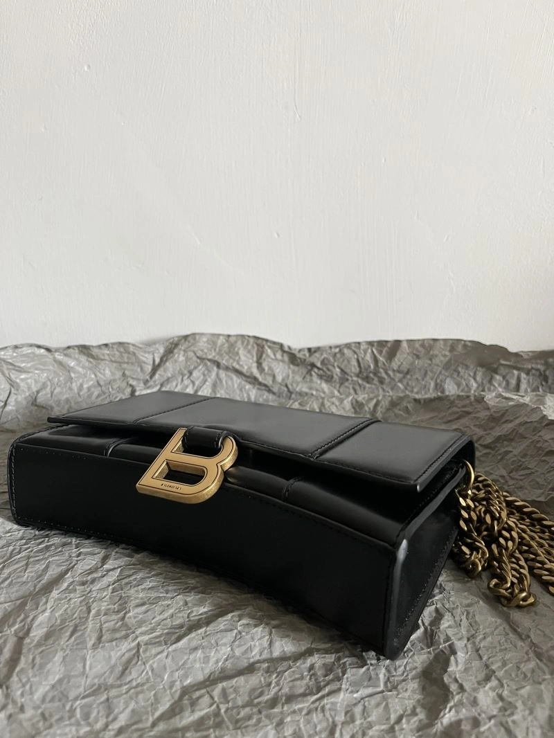 Budget-friendly Balenciaga Chic Hourglass Sand Timer Bag - Pink Gold Crocodile WOC