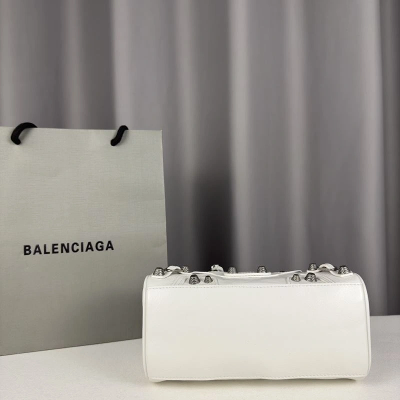 Bargain Balenciaga Chic Italian Leather Travel Bag with Detachable Accessories