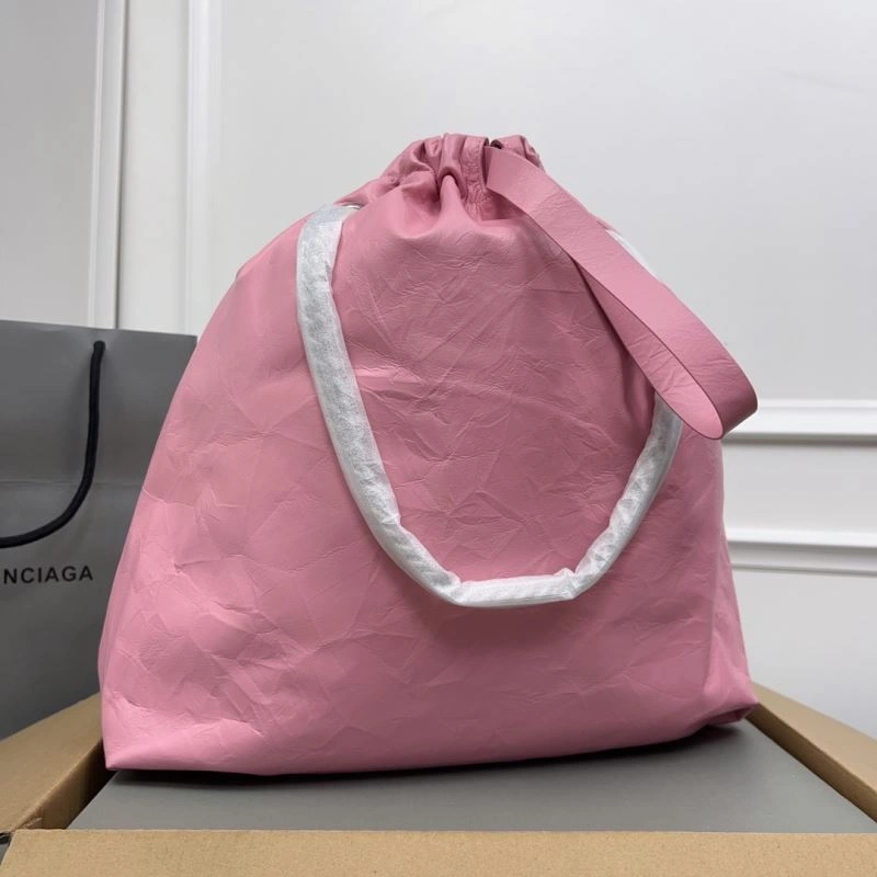 Precise copy Balenciaga Chic Pleated Crush Tote - Large Size Stylish Garbage Bag