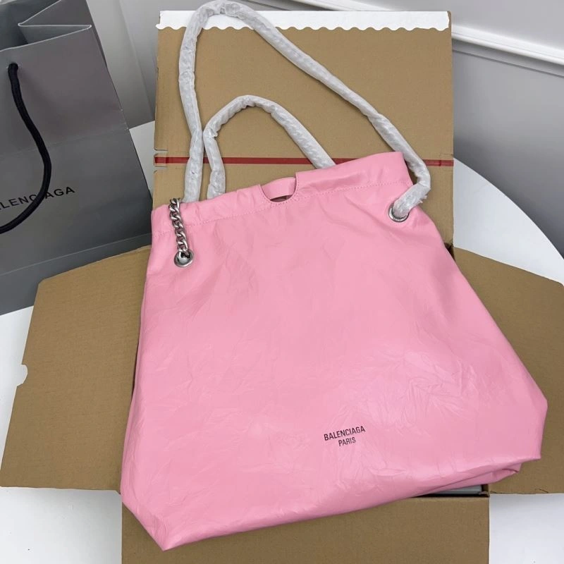 Precise copy Balenciaga Chic Pleated Crush Tote - Large Size Stylish Garbage Bag