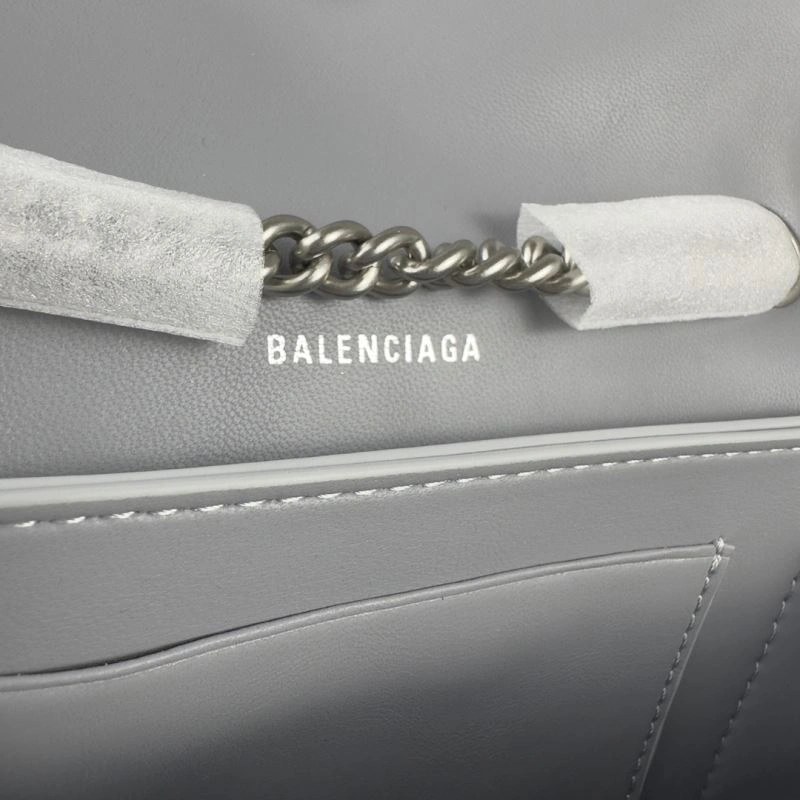 Cut-rate Balenciaga Chic Silver Crush Mini Hourglass Chain Bag