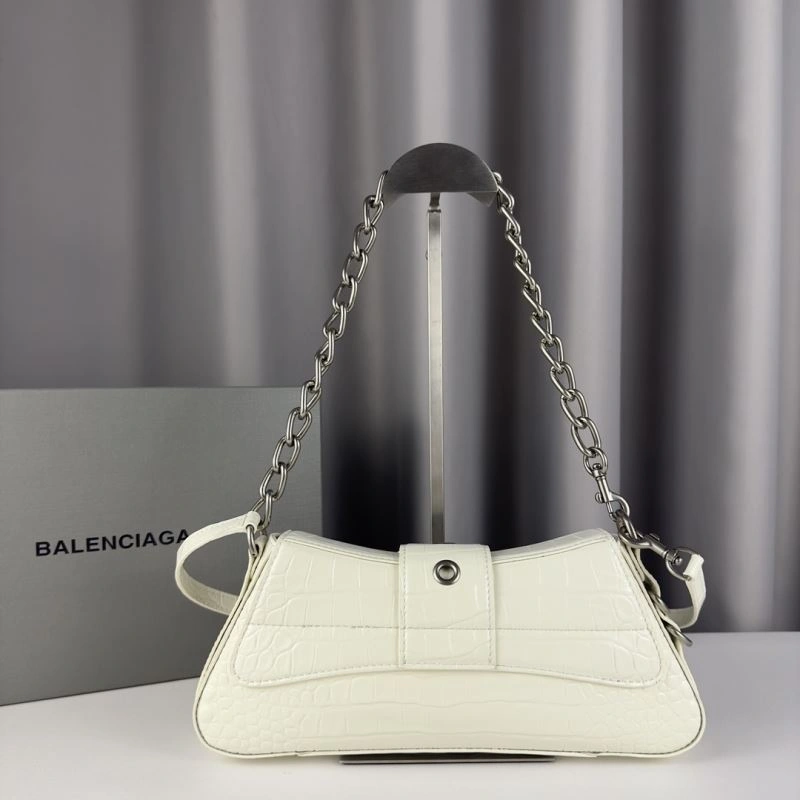 Affordable Balenciaga Chic Triangular Flap Crocodile Handbag - Lindsay Series