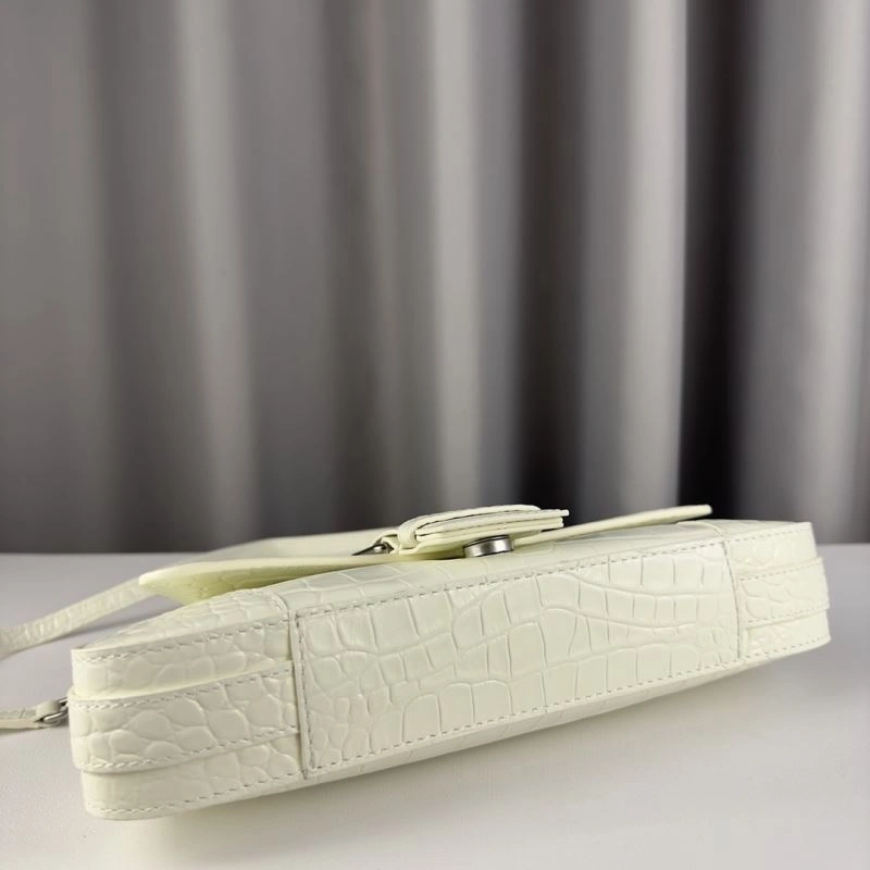 Affordable Balenciaga Chic Triangular Flap Crocodile Handbag - Lindsay Series