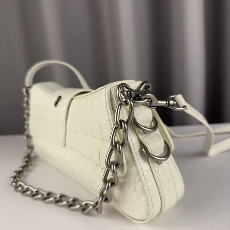 Affordable Balenciaga Chic Triangular Flap Crocodile Handbag - Lindsay Series
