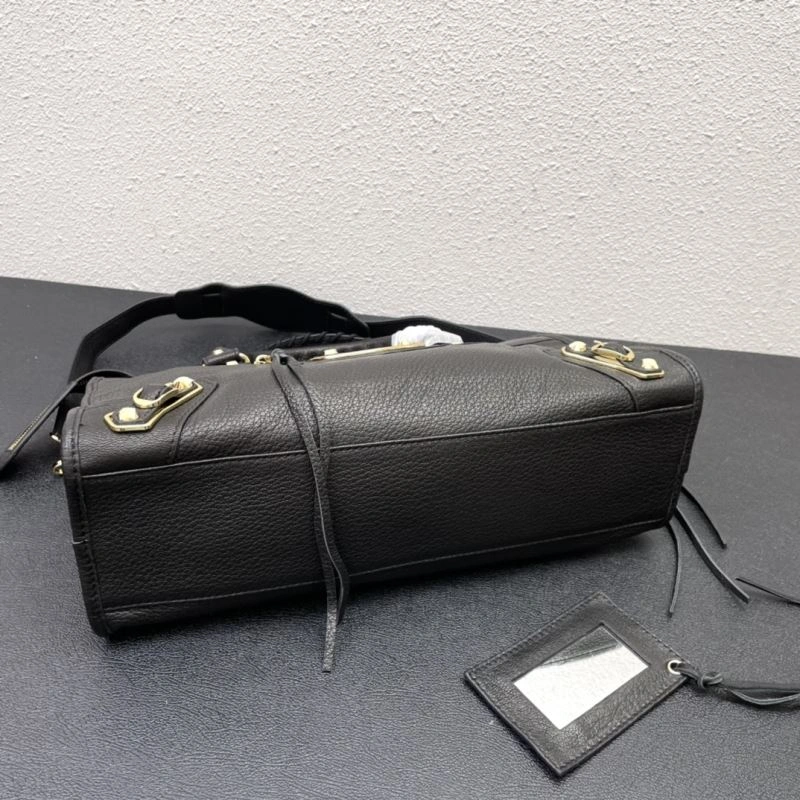 Brand-original Balenciaga Classic Goat Leather Large Motorcycle Bag