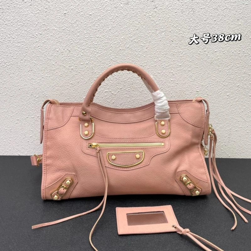 Balenciaga Classic Goat Leather Motorcycle Bag with Mirror