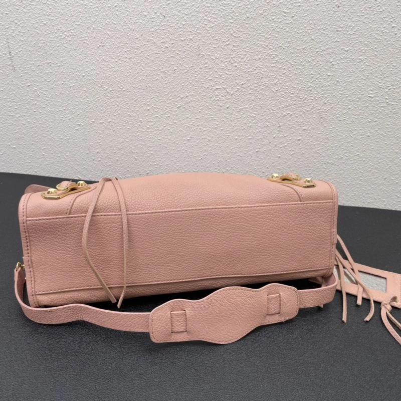 Brand-original Balenciaga Classic Goat Leather Motorcycle Bag with Mirror