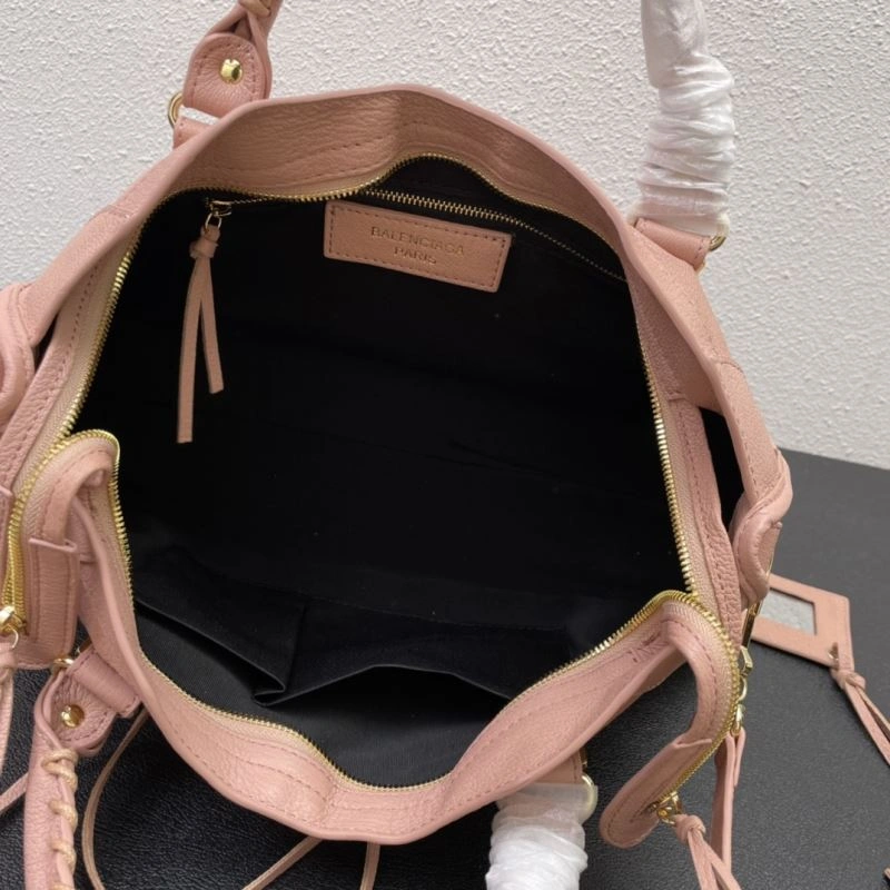 Brand-original Balenciaga Classic Goat Leather Motorcycle Bag with Mirror