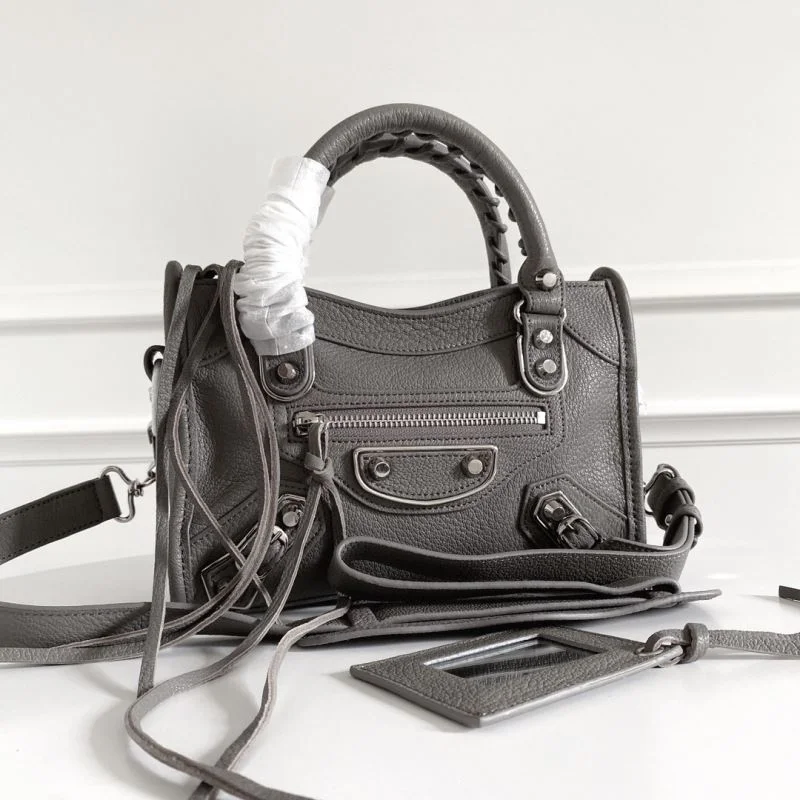 Value-priced Balenciaga Classic Italian Goat Leather Motorcycle Bag - Mini 23cm
