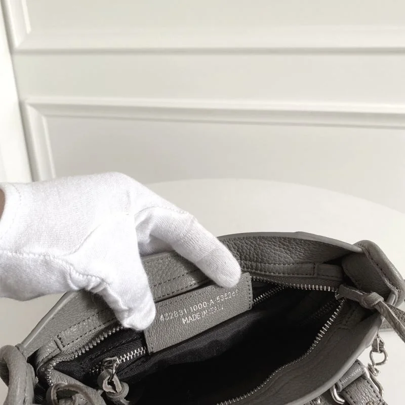 Value-priced Balenciaga Classic Italian Goat Leather Motorcycle Bag - Mini 23cm