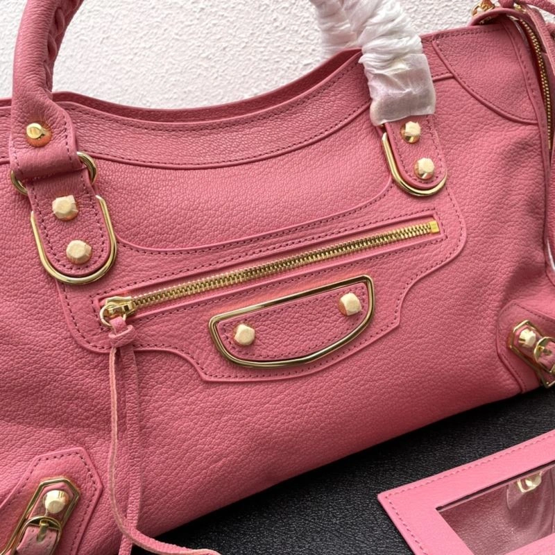 Bargain Balenciaga Classic Large Motorcycle Bag with Detachable Strap