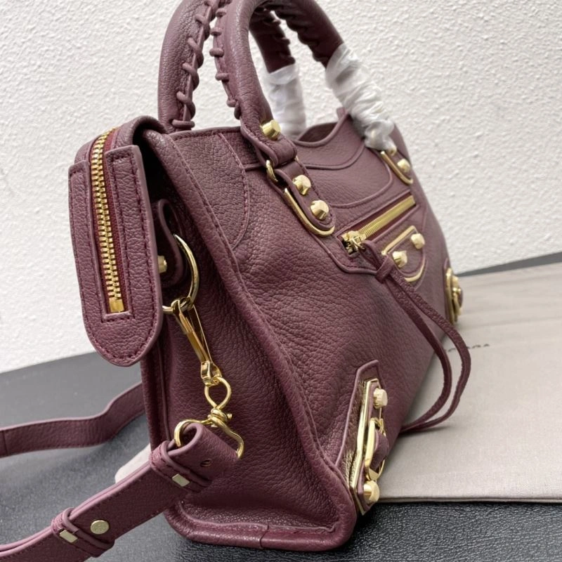 Genuine Balenciaga Classic Medium Motorcycle Bag with Detachable Strap