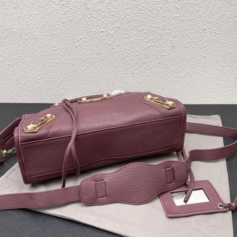 Genuine Balenciaga Classic Medium Motorcycle Bag with Detachable Strap