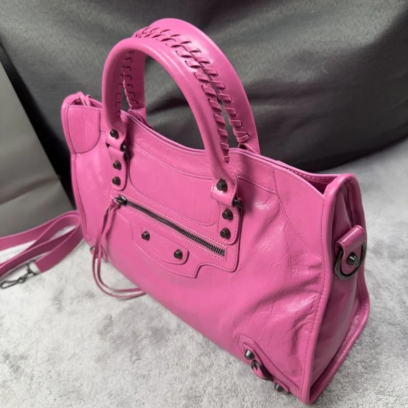 Brand-authenticated Balenciaga Classic Motorcycle Bag - Streamlined Elegance