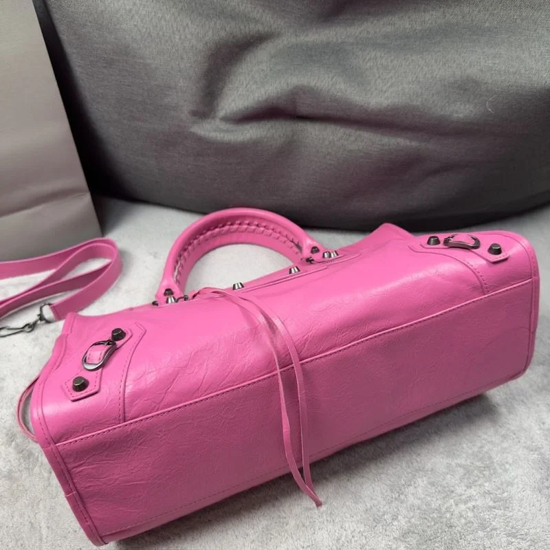 Brand-authenticated Balenciaga Classic Motorcycle Bag - Streamlined Elegance