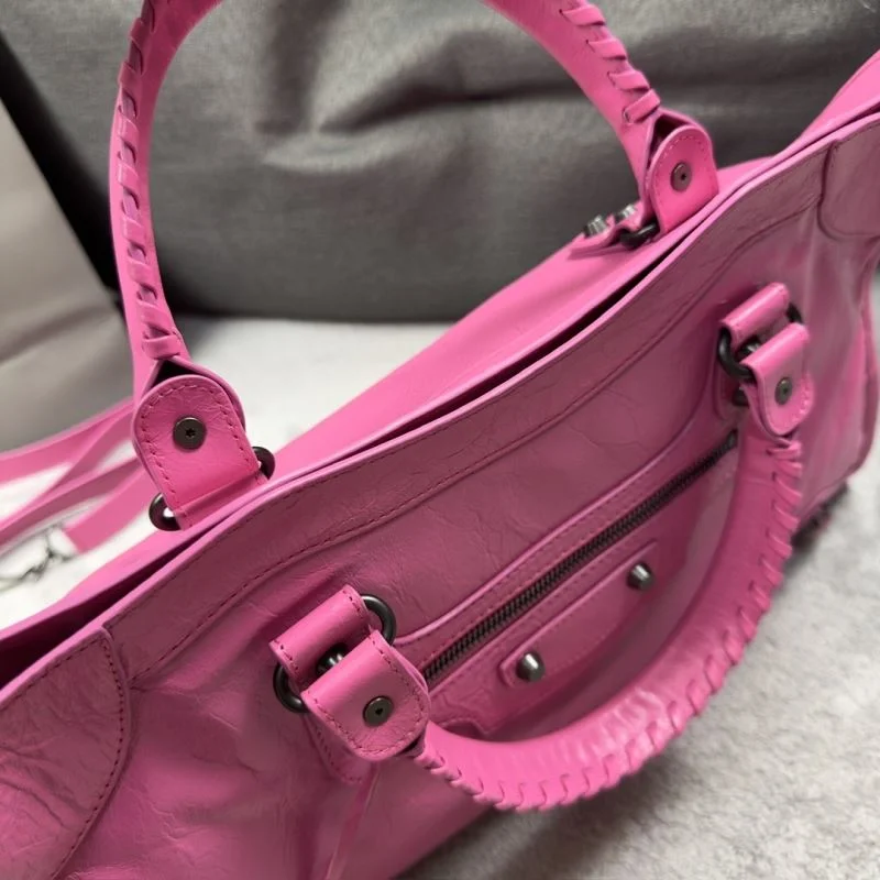 Brand-authenticated Balenciaga Classic Motorcycle Bag - Streamlined Elegance