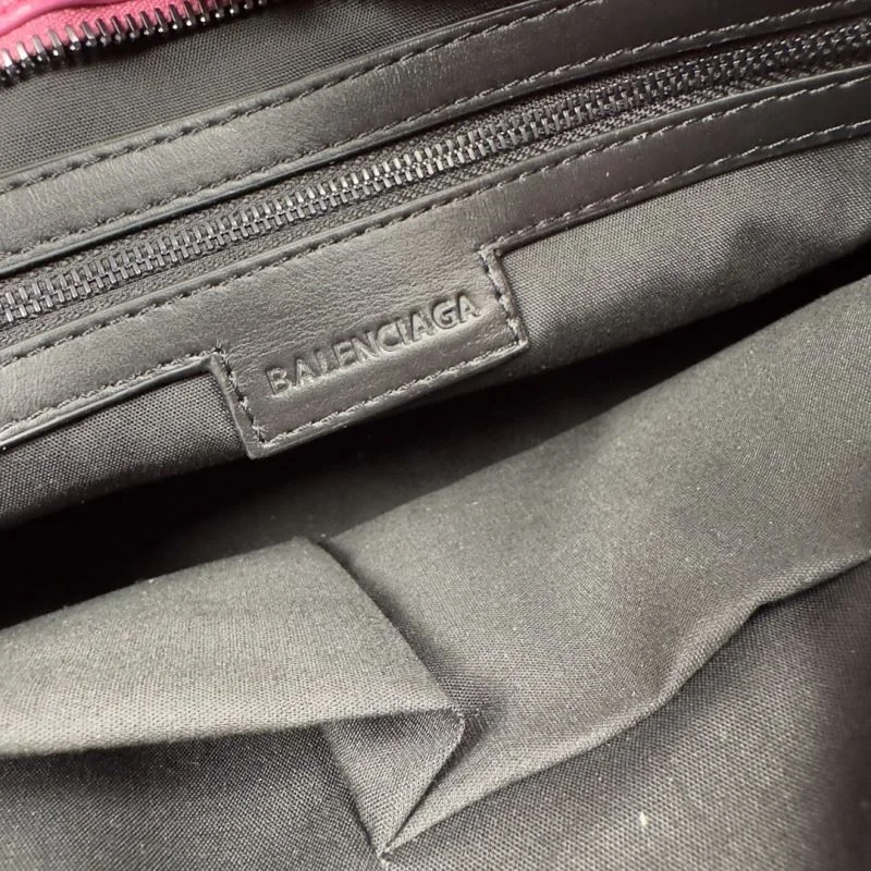 Brand-authenticated Balenciaga Classic Motorcycle Bag - Streamlined Elegance